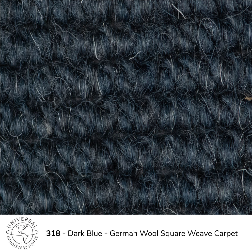 Dark Blue - German Wool Square Weave Carpet – Universal Upholstery Supply