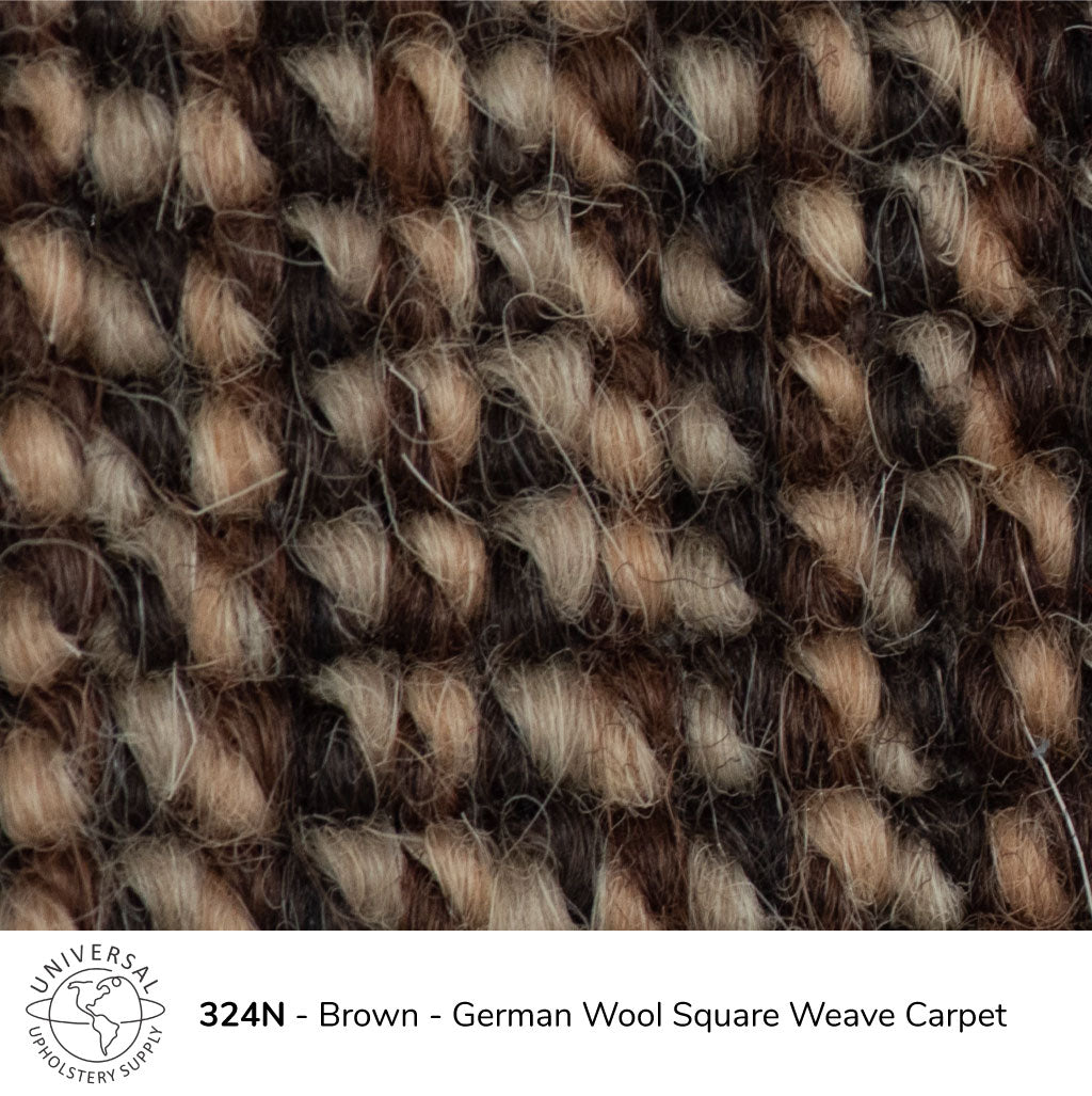 Brown - German Wool Square Weave Carpet – Universal Upholstery Supply