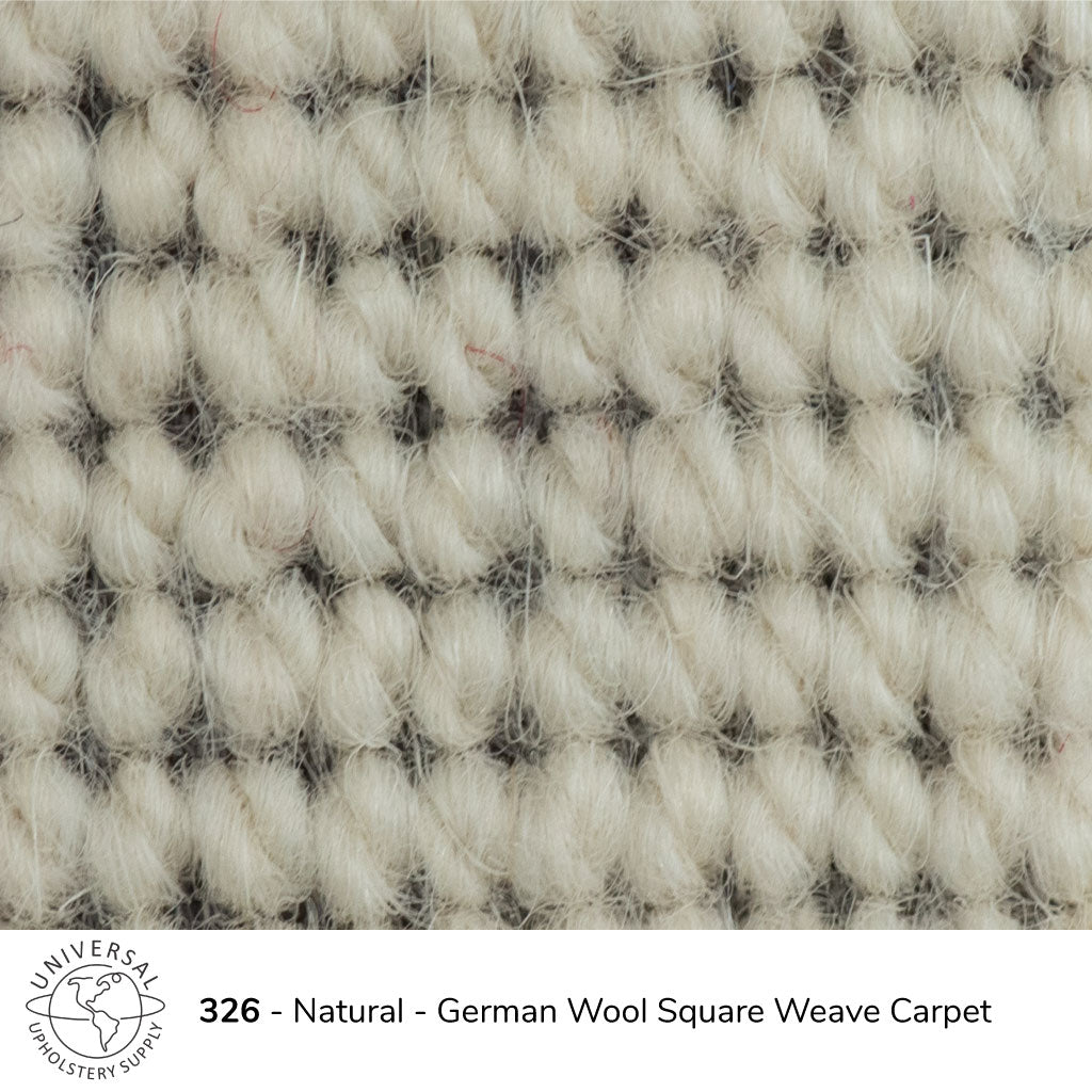 Natural - German Wool Square Weave Carpet – Universal Upholstery Supply