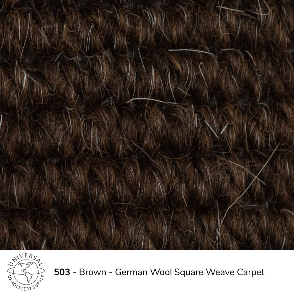Brown - German Wool Square Weave Carpet – Universal Upholstery Supply